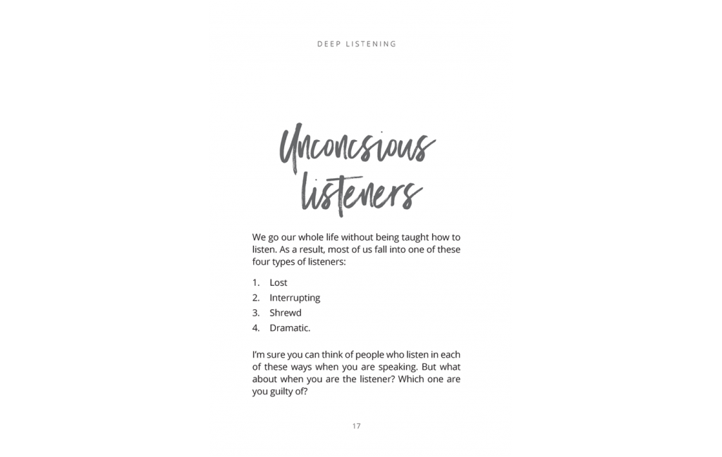 Deep Listening: Impact beyond words | eBook DesignWorks